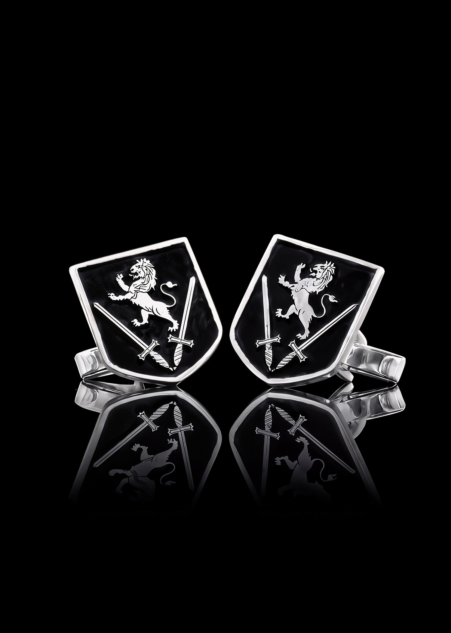 Shield Crest Cufflinks – Heraldic Jewelry