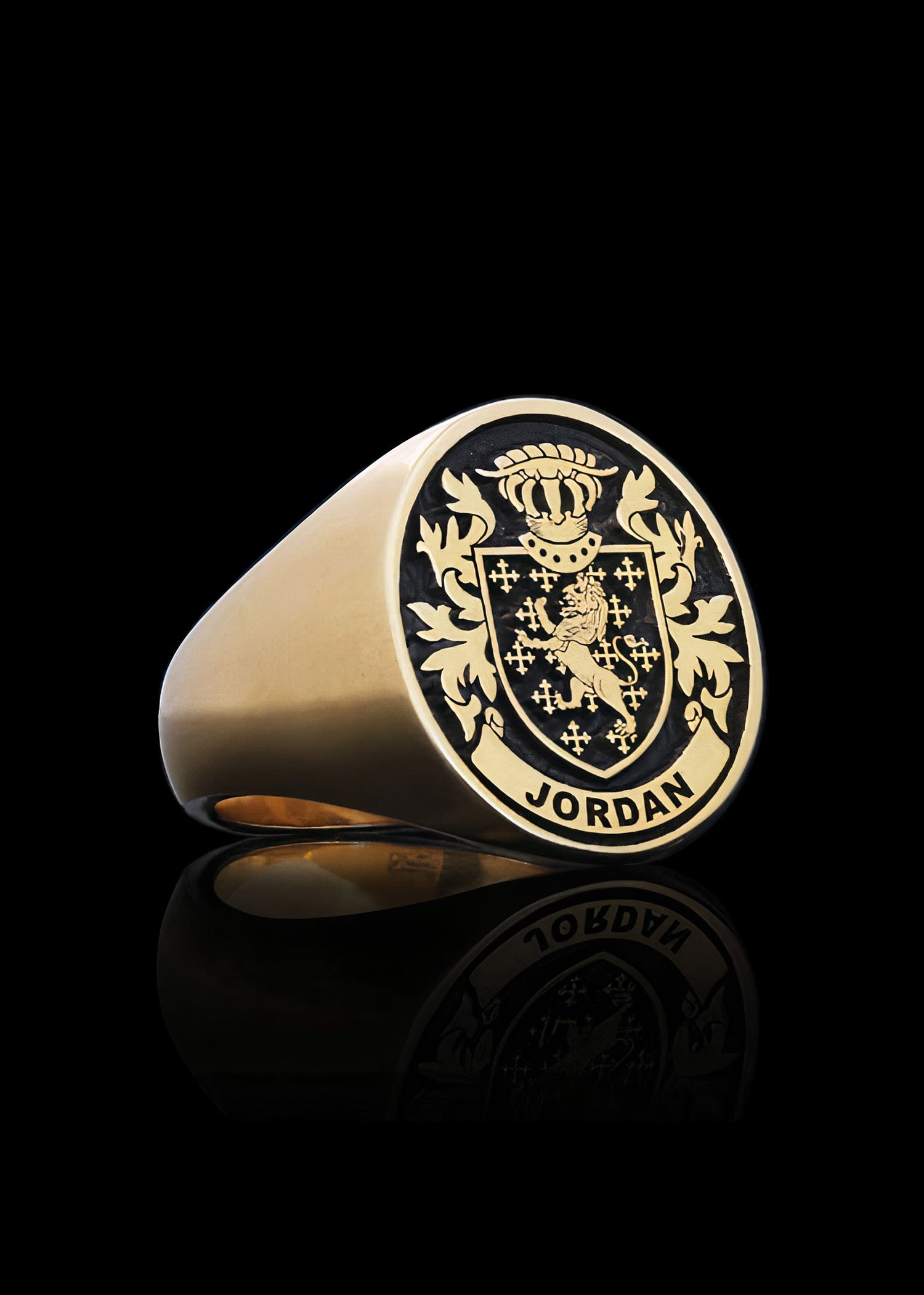 Baron Crest Ring Oval – Heraldic Jewelry