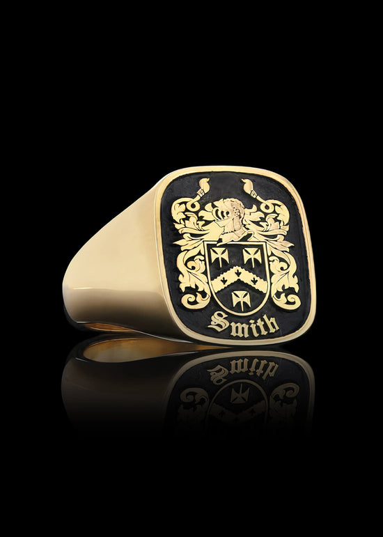 Emperor Crest Ring Square – Heraldic Jewelry